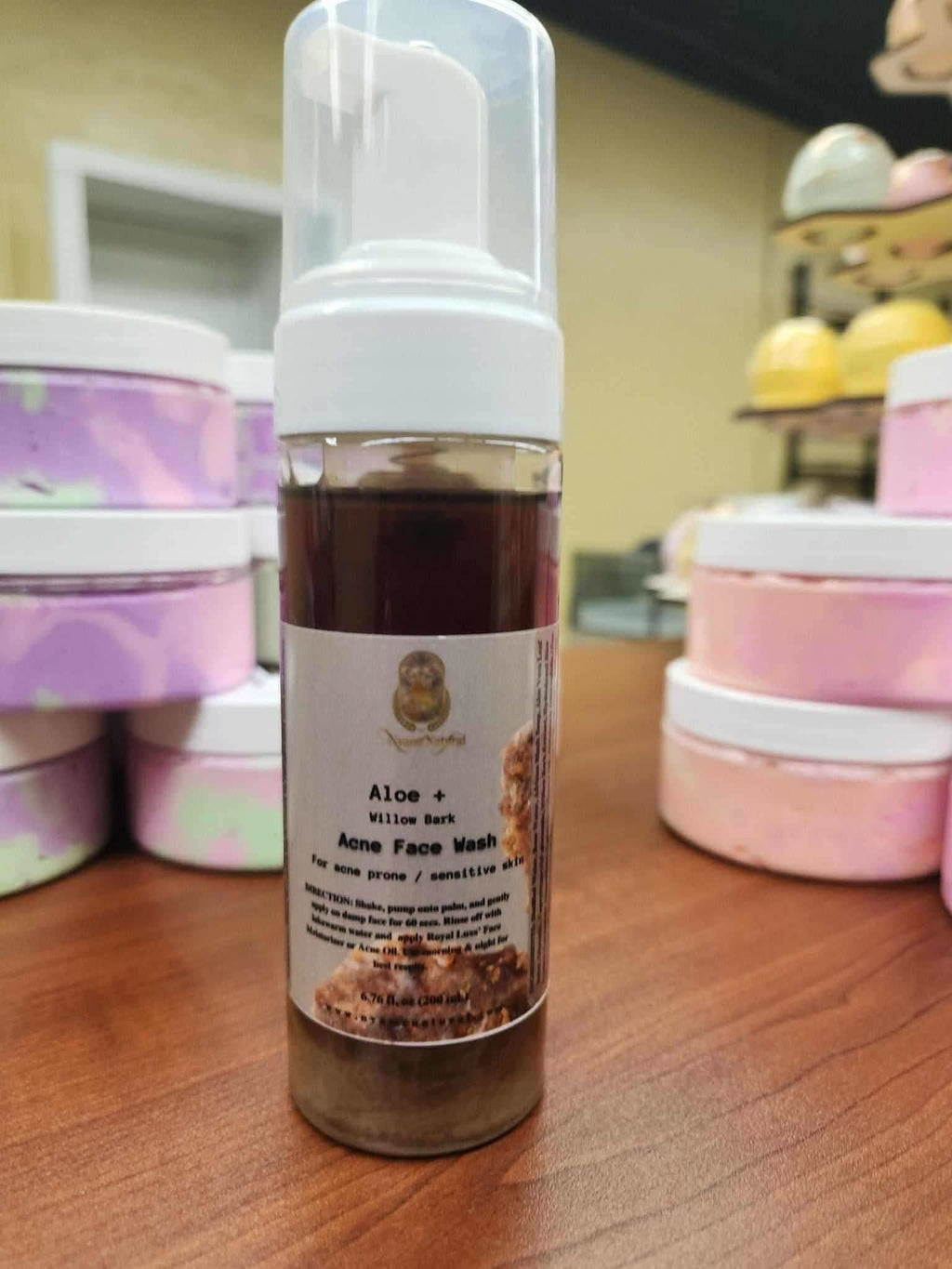 Aloe Willow Bark Acne Face Wash for Sensitive Skin | RoyalLuxsLLC